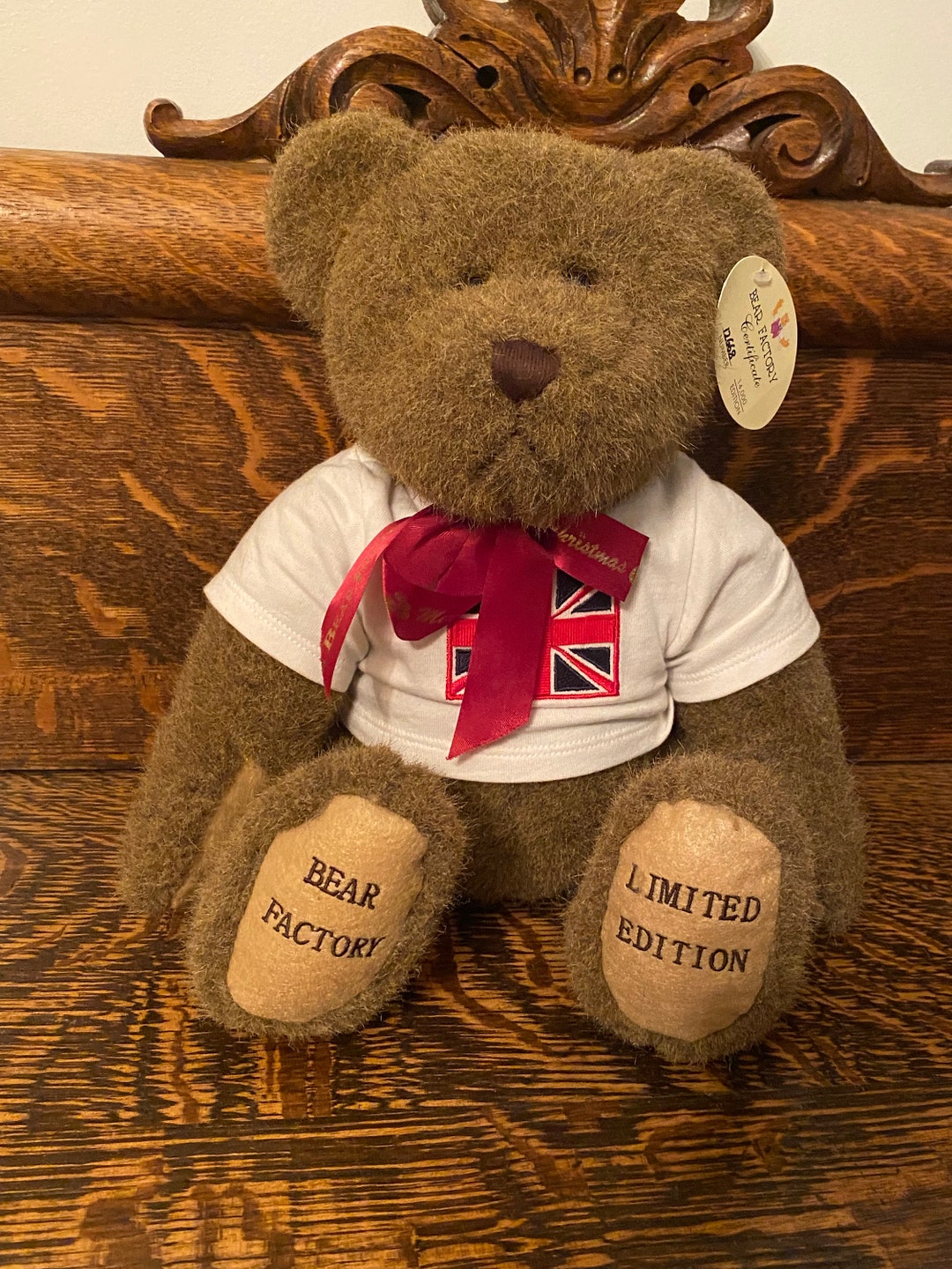 Rare Bear Factory UK Limited Edition Teddy Bear - Etsy