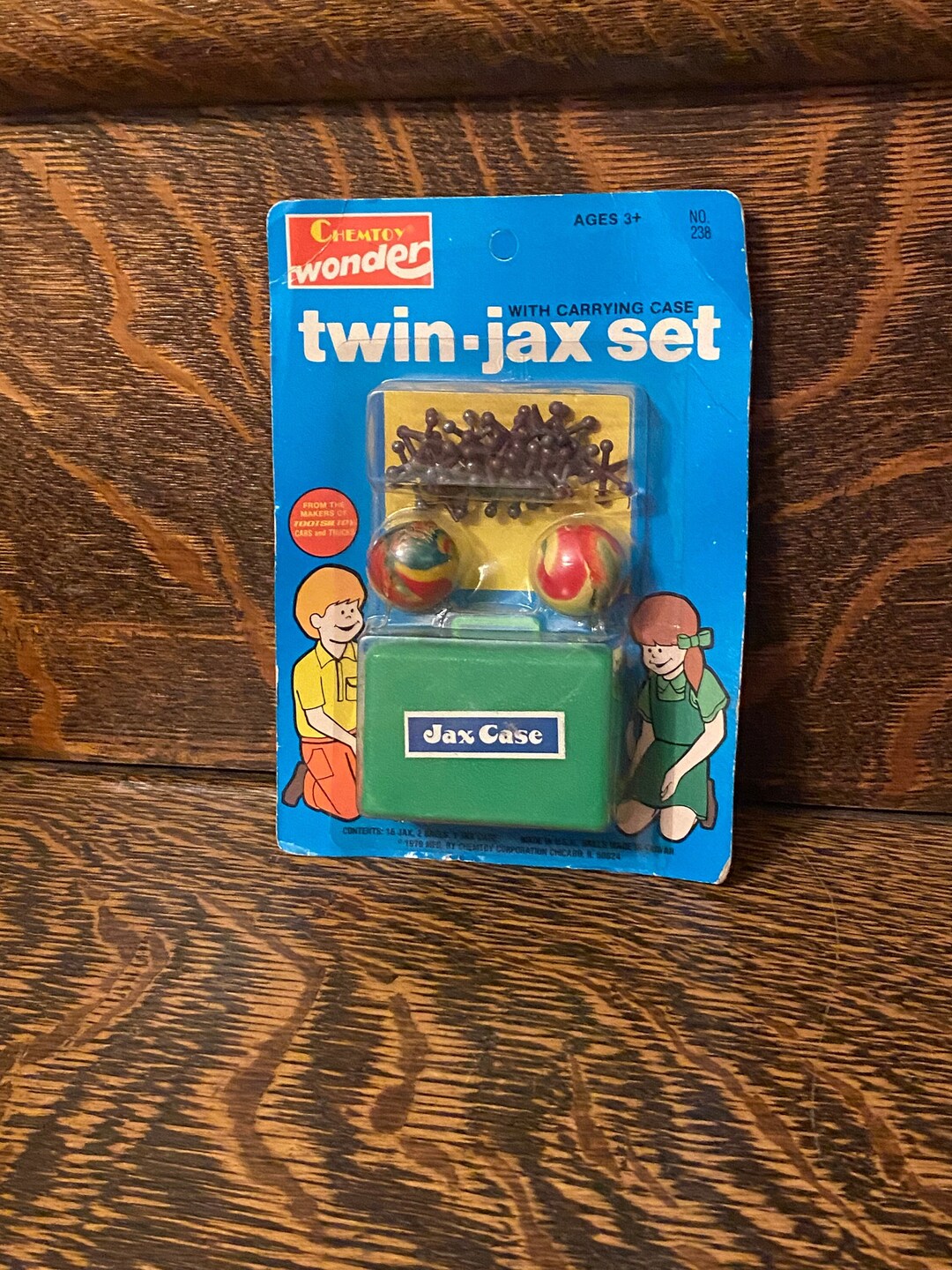 Vintage Jacks 70’s Knucklebones Game Twin Jax Set With Carrying Case ...