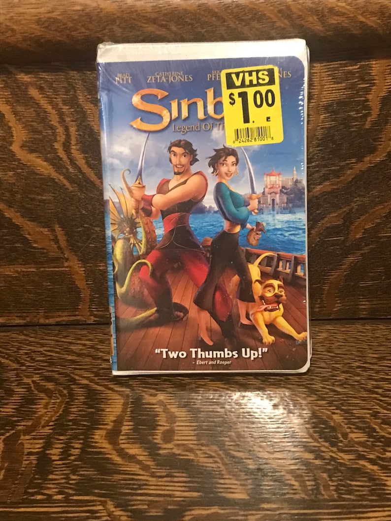 Sinbad Dreamworks VHS New Old Stock Movie Brad Pitt Catherine - Etsy