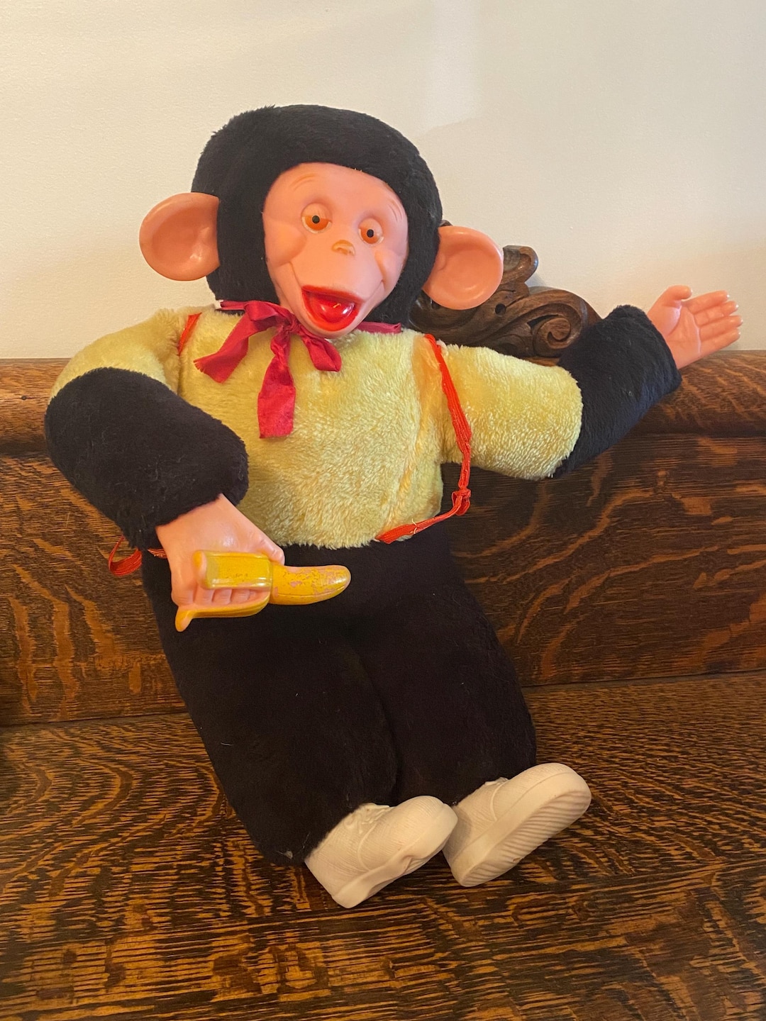 Vintage 1950’s Mr.bim Zippy Monkey Banana Eating Chimpanzee Plush ...