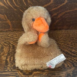 1981 Gund Duck Plush Hand Puppet HTF Baby & Toddler Toy - Etsy