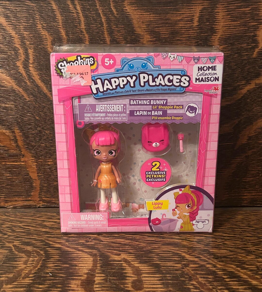 Shopkins Happy Places Bathing Bunny Lil’ Shoppie Pack Lippy Lulu Mini ...