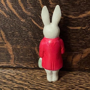 Antique Celluloid Bunny Rabbit Hand Painted Plastic Figure 1930’s Decor ...