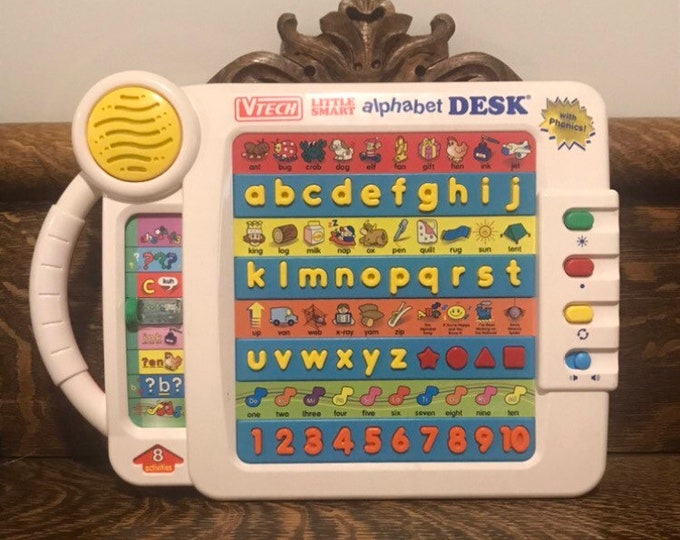 V-tech Little Smart Alphabet Desk Vintage Electronic Baby & Toddler ... V-tech Little Smart Alphabet Desk Vintage Electronic Baby & Toddler ...