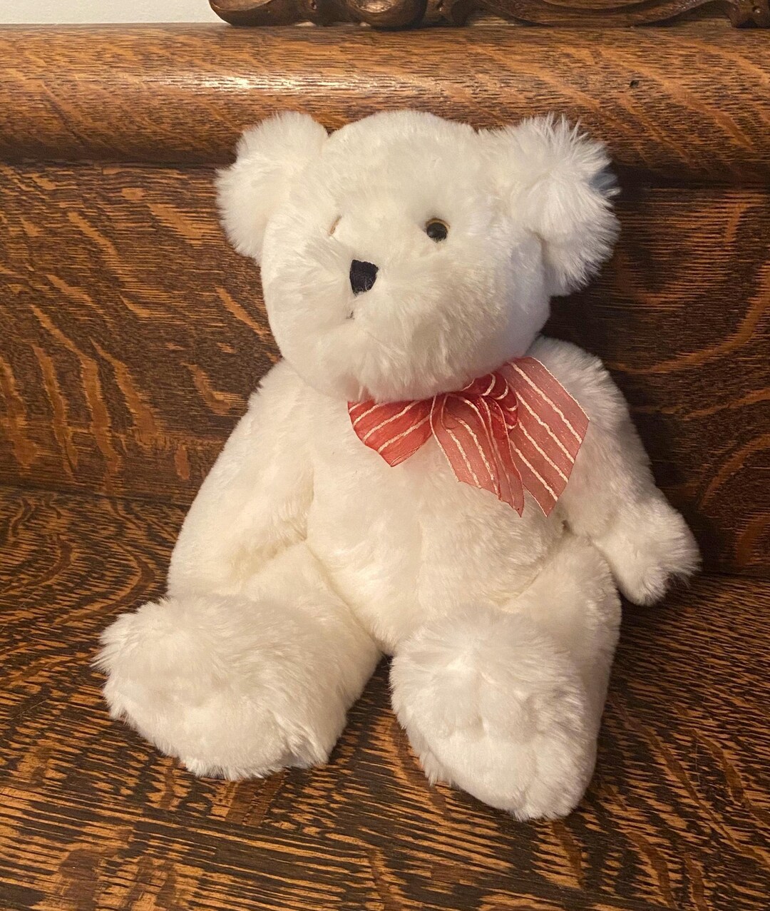 Sears Exclusive White Teddy Bear Plush Bean Filled Weighted Bear - Etsy