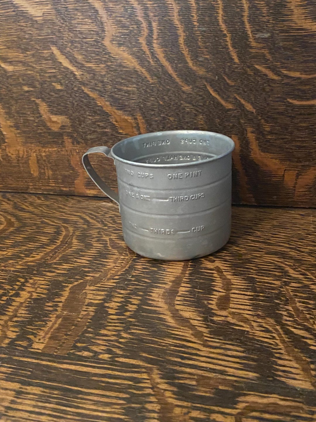Vintage Measuring Cup - Aluminum Measuring Cup - 2 Cup Measuring Cup ...
