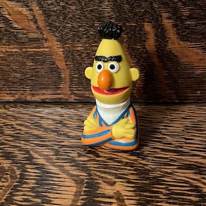 Vintage Sesame Street Bert Finger Puppet Applause CTW Sesame Street PVC ...