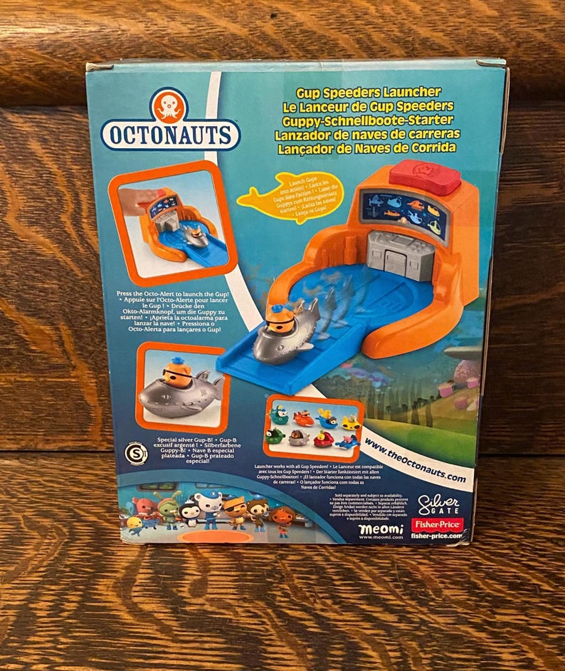 Octonauts Gup Speeders Launcher Toy 2013 Fisher Price Silver Gup B With ...