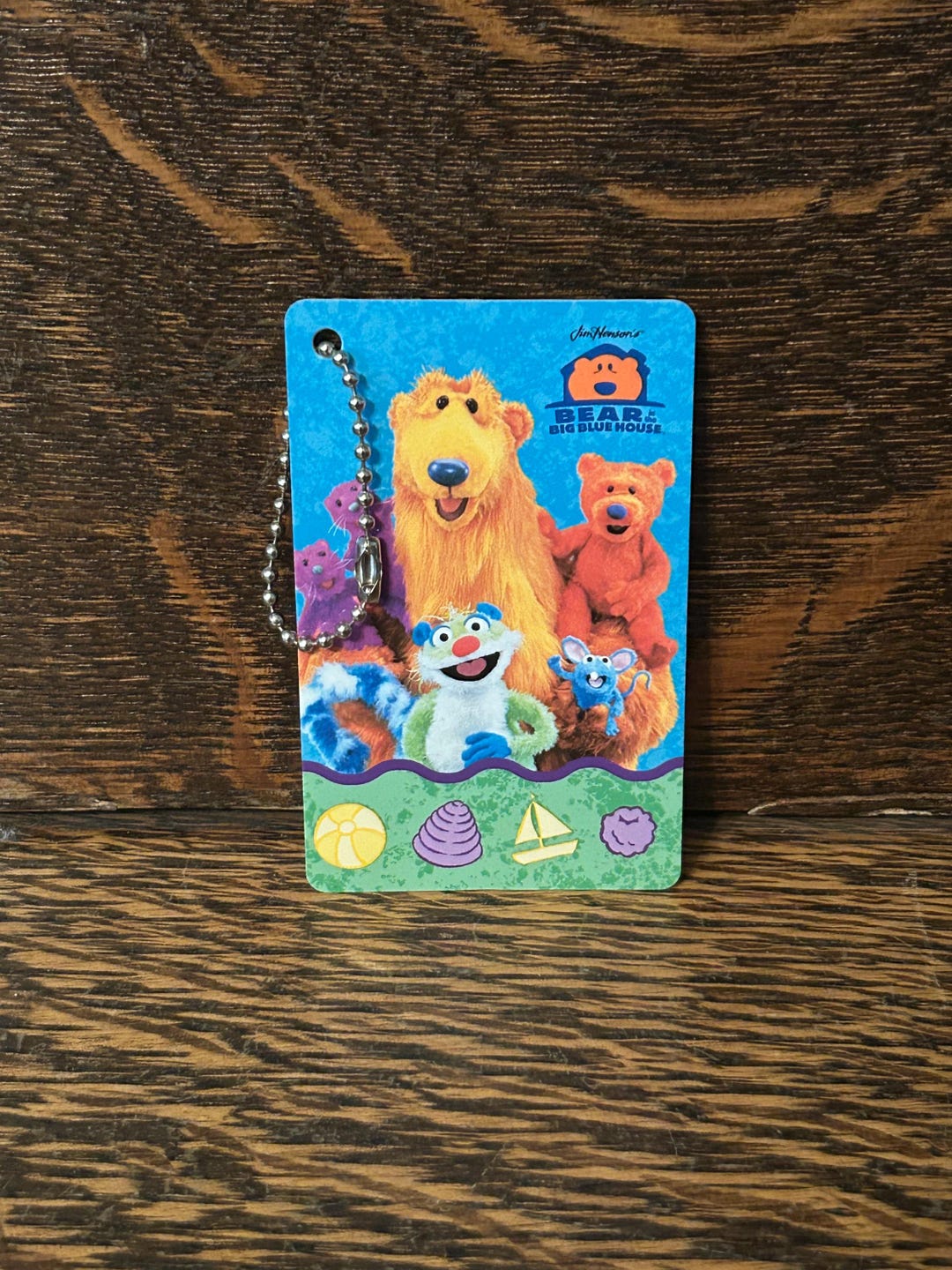 Rare Vintage Bear in the Big Blue House Keychain Tag “B” Game American ...