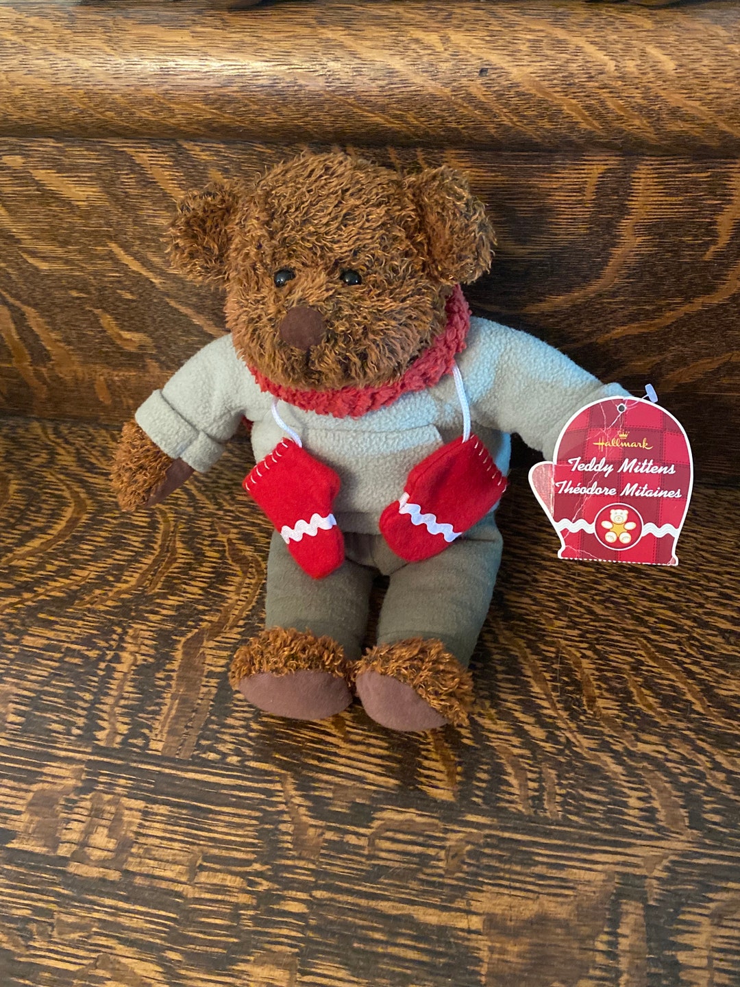 Hallmark Teddy Mittens Teddy Bear Seasonal Winter Holiday Plush - Etsy