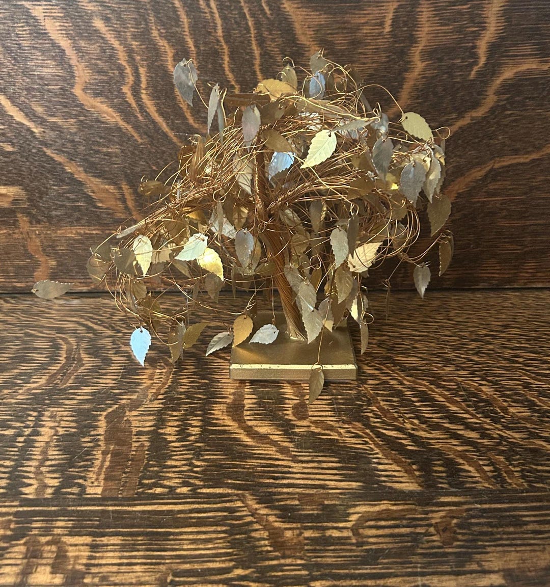 Vintage Giftcraft Taiwan Golden Tree of Life Copper Wire Wrapped ...