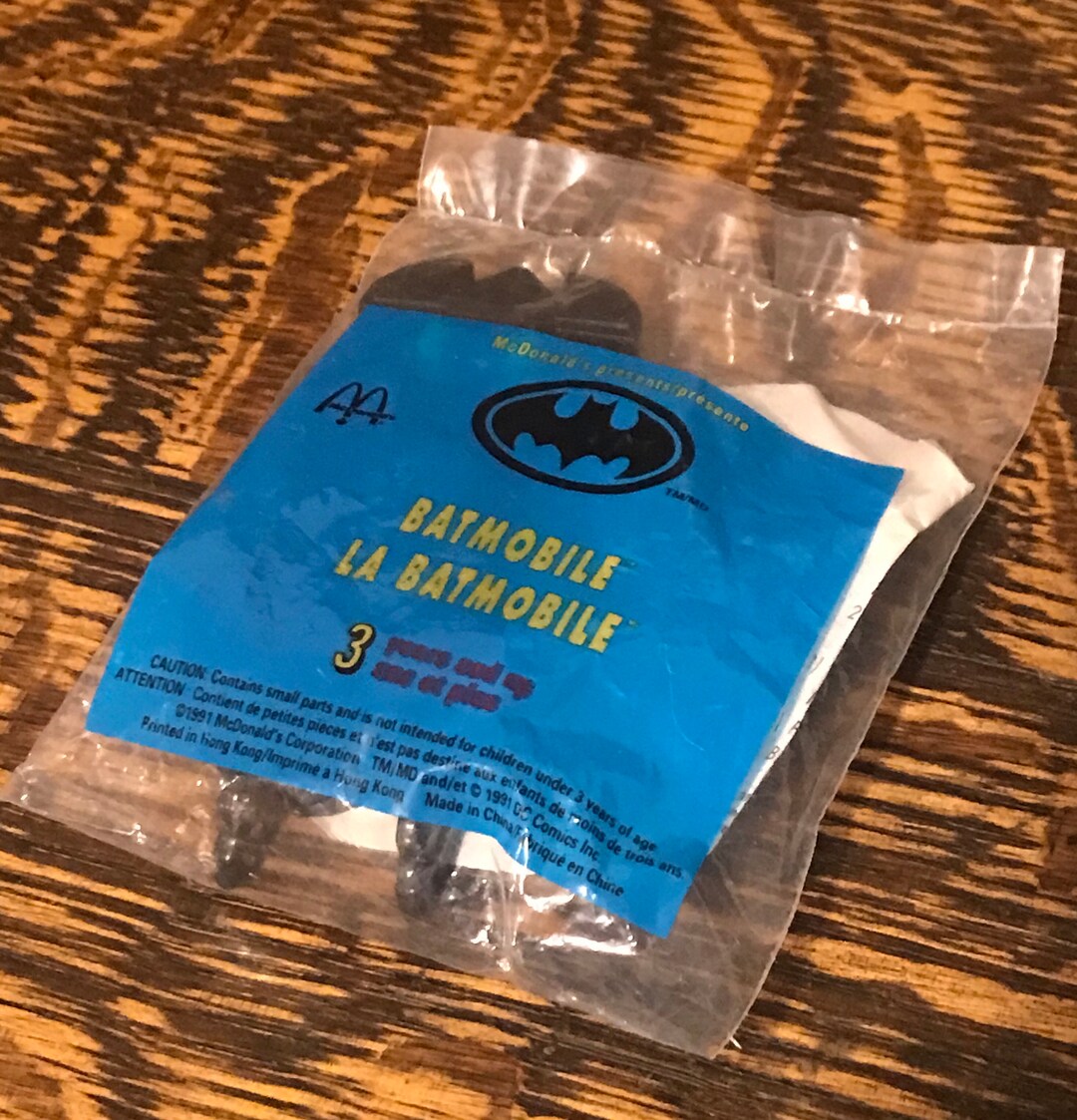 Vintage Batman Batmobile 1991 Mcdonald’s Happy Meal Toy DC Comics ...