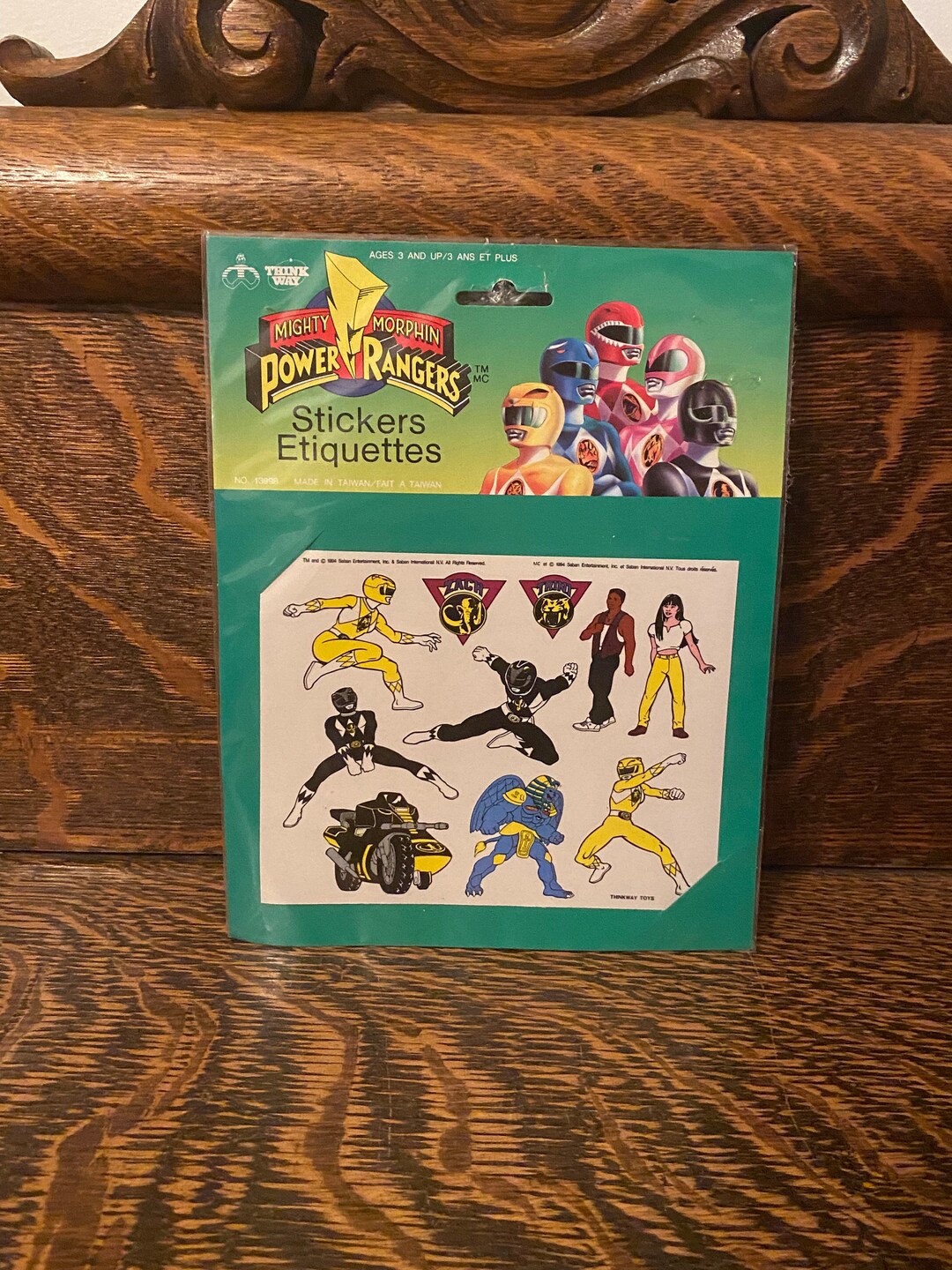 Vintage Power Rangers Stickers 1994 Seban Mighty Morphin Power Rangers ...