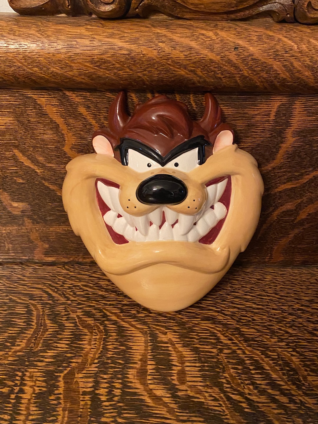 Vintage Ceramic Looney Tunes Wall Hanging Taz Mask 1994 Warner Bros ...