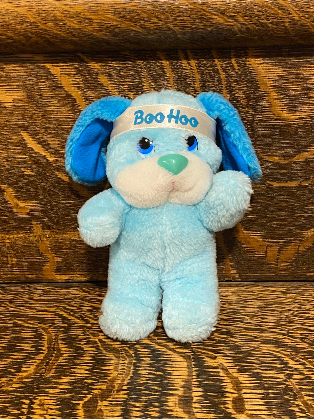 Vintage Boo Hoo Bear Plush Small Aqua Blue Stuffed Dog - Etsy
