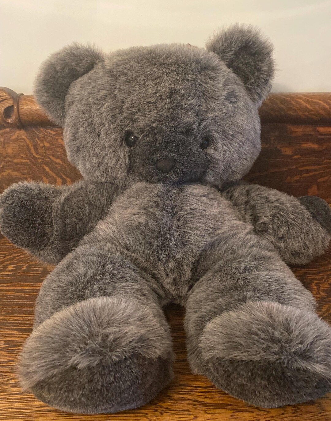 Rare Vintage Eaton’s Teddy Bear Jumbo Plush Salt & Pepper Faux Fur Bear ...