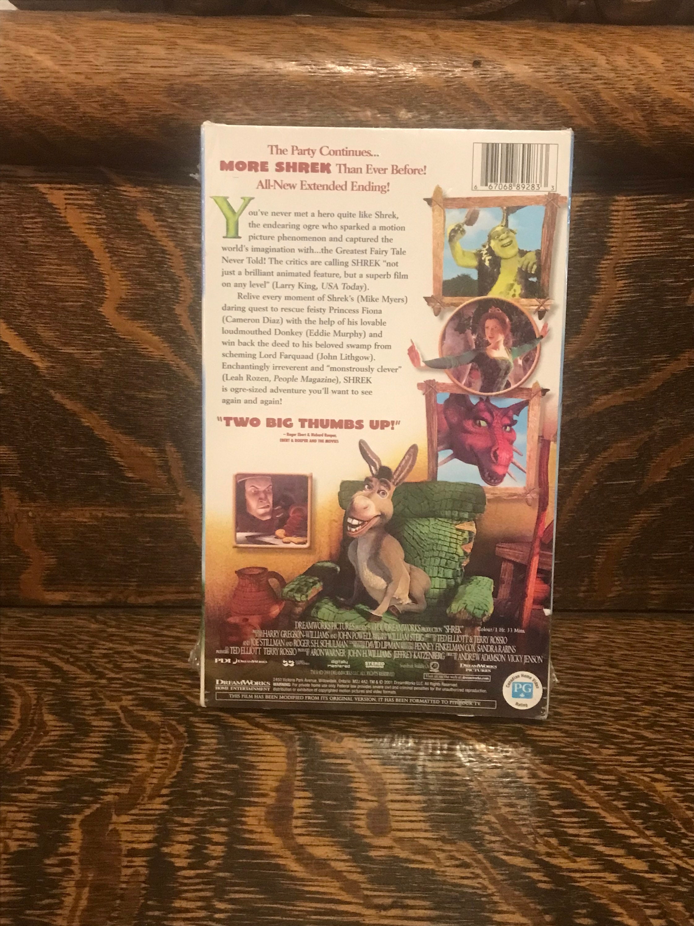 Shrek Dreamworks VHS New Old Stock Shrek Movie Mike Myers - Etsy New ...