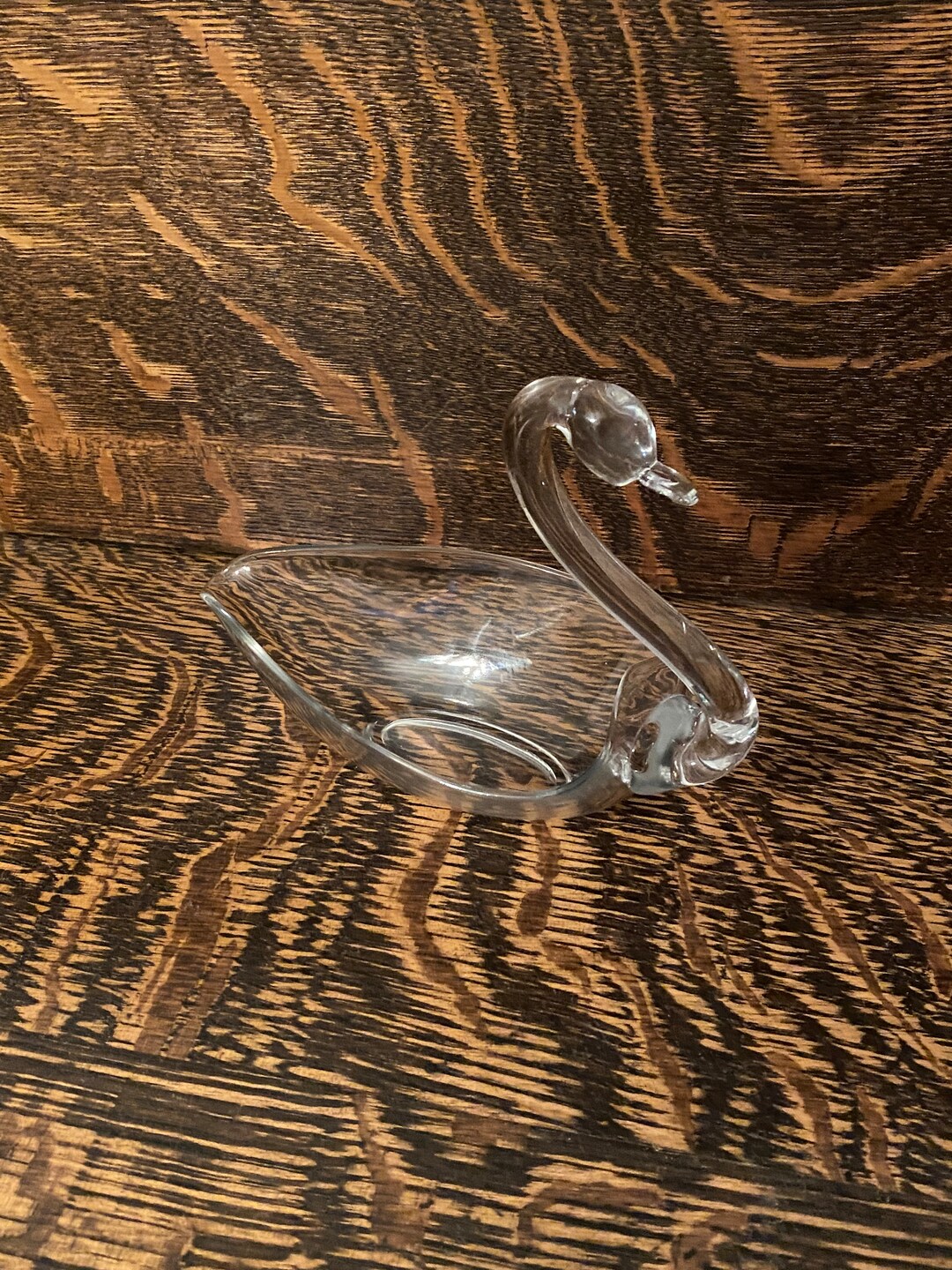 Vintage Duncan Miller Swan Gravy Boat Trinket Dish Clear Glass - Etsy