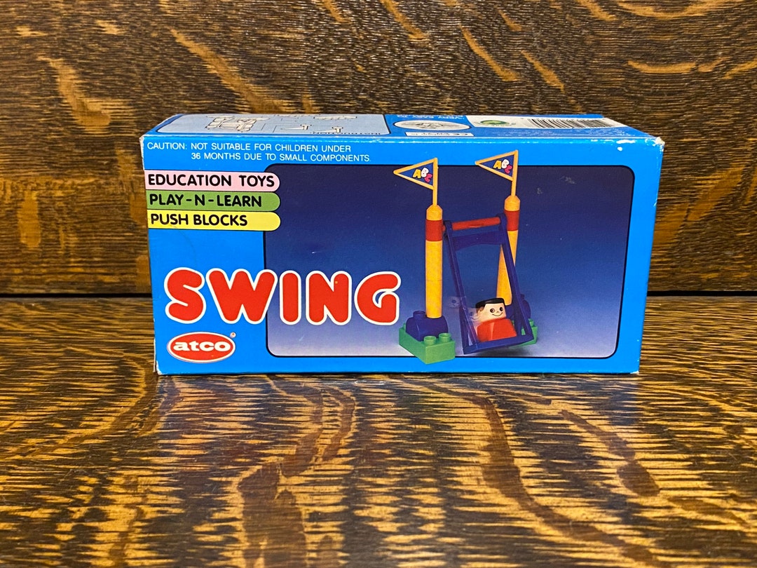 1985 ATCO Building Block Swing Push Blocks Building Blocks Set Sealed ...