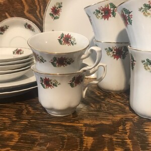 Vintage Crown Imperial Christmas Dinnerware Set of 19pcs Holiday Dinner ...