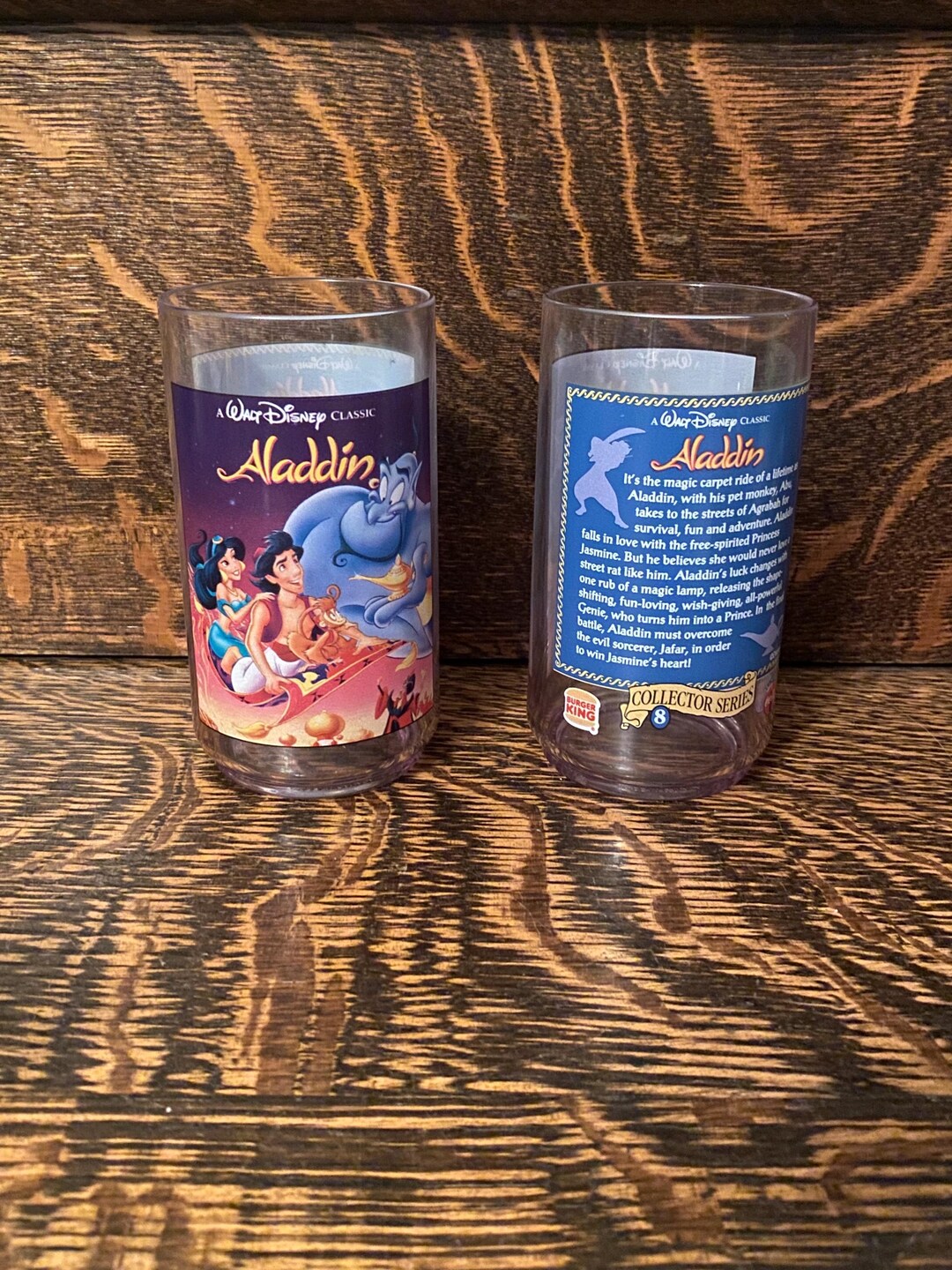 Vintage Disney Burger King Aladdin Mugs Set of 2 Disney Collector ...