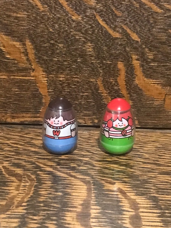 1973 Weebles Hasbro Weeble Wobble Toys Set of 2 Vintage Push | Etsy