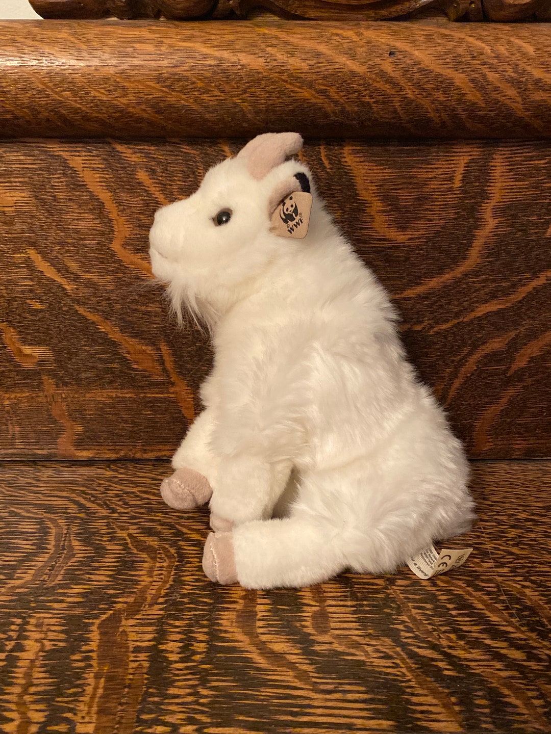 1986 WWF Mountain Goat Plush Vintage World Wildlife Fund Stuffed Animal ...