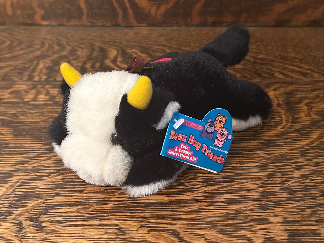Goffa Talking Bean Bag Friends Milkie the Cow Plush - Etsy