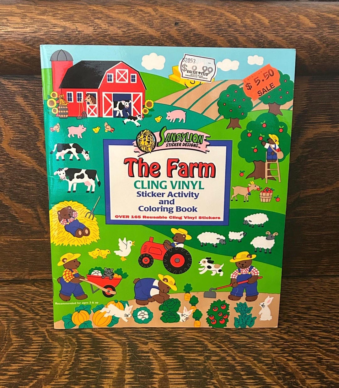 Rare Vintage Sandylion on “the Farm” Sticker Activity and Colouring ...