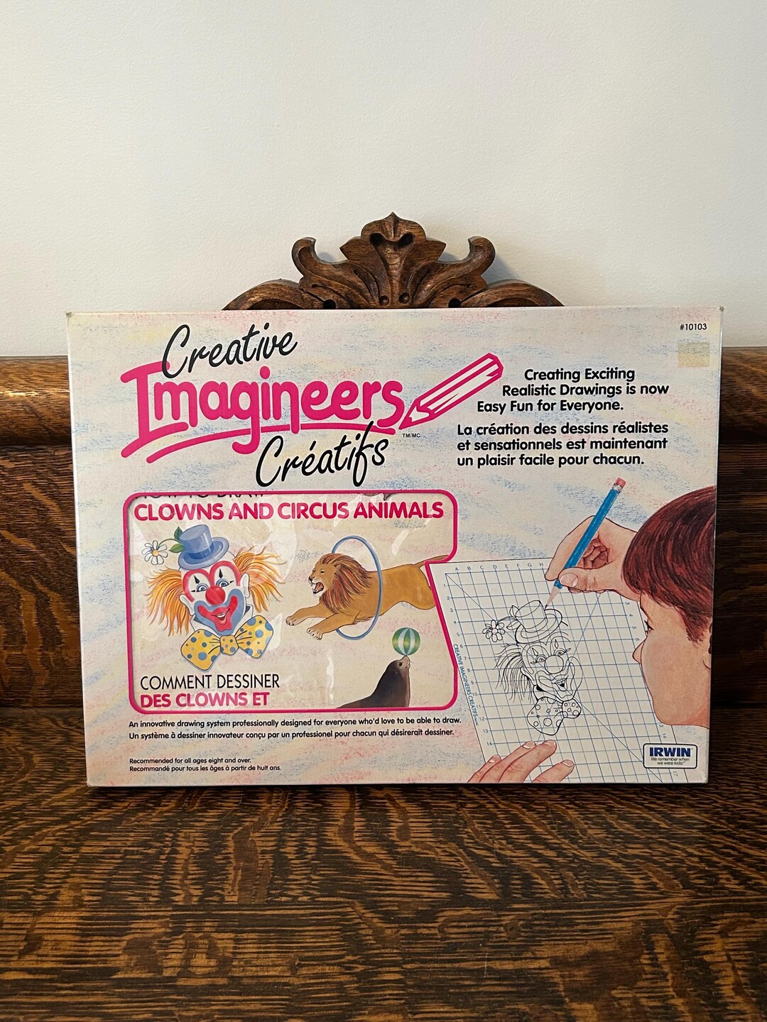 Rare Vintage Irwin Creative Imagineers Clowns & Circus Animals Drawing ...