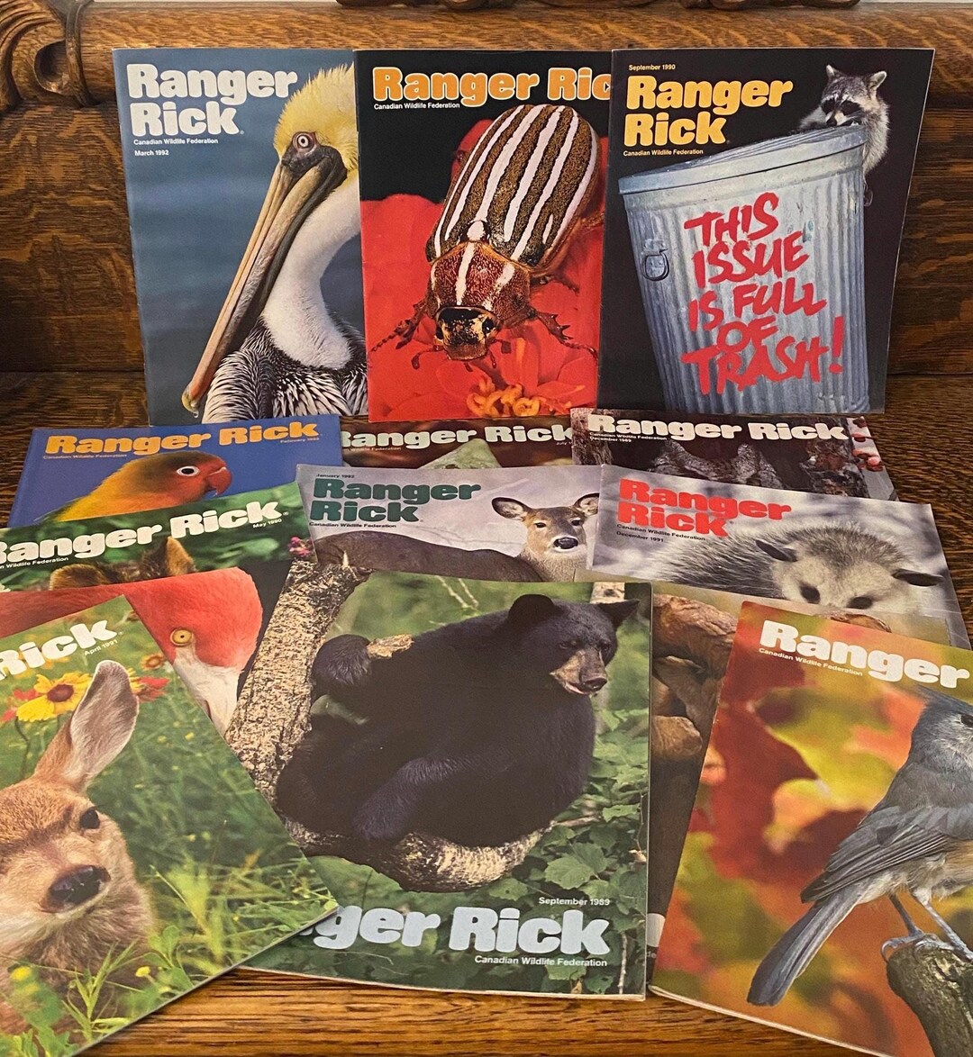 Vintage Canadian Wildlife Federation Ranger Rick Animal Magazines Lot ...