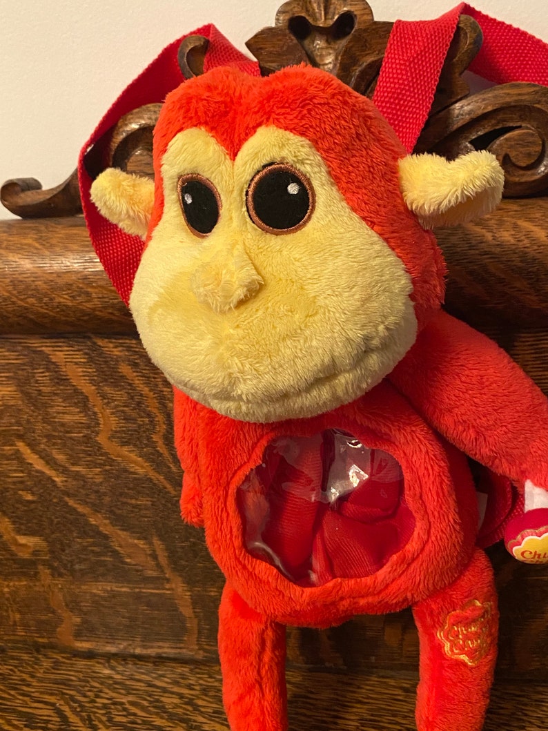 Vintage Chupa Chups Monkey Plush Backpack - Etsy