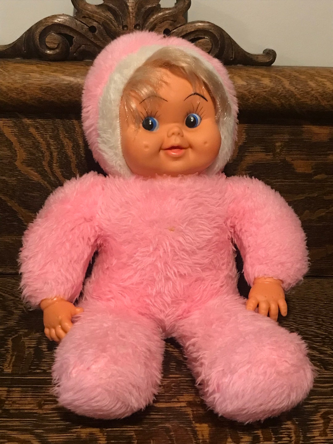 Vintage Rubber Face Doll Kitsch 1960’s Plush Baby Doll - Etsy