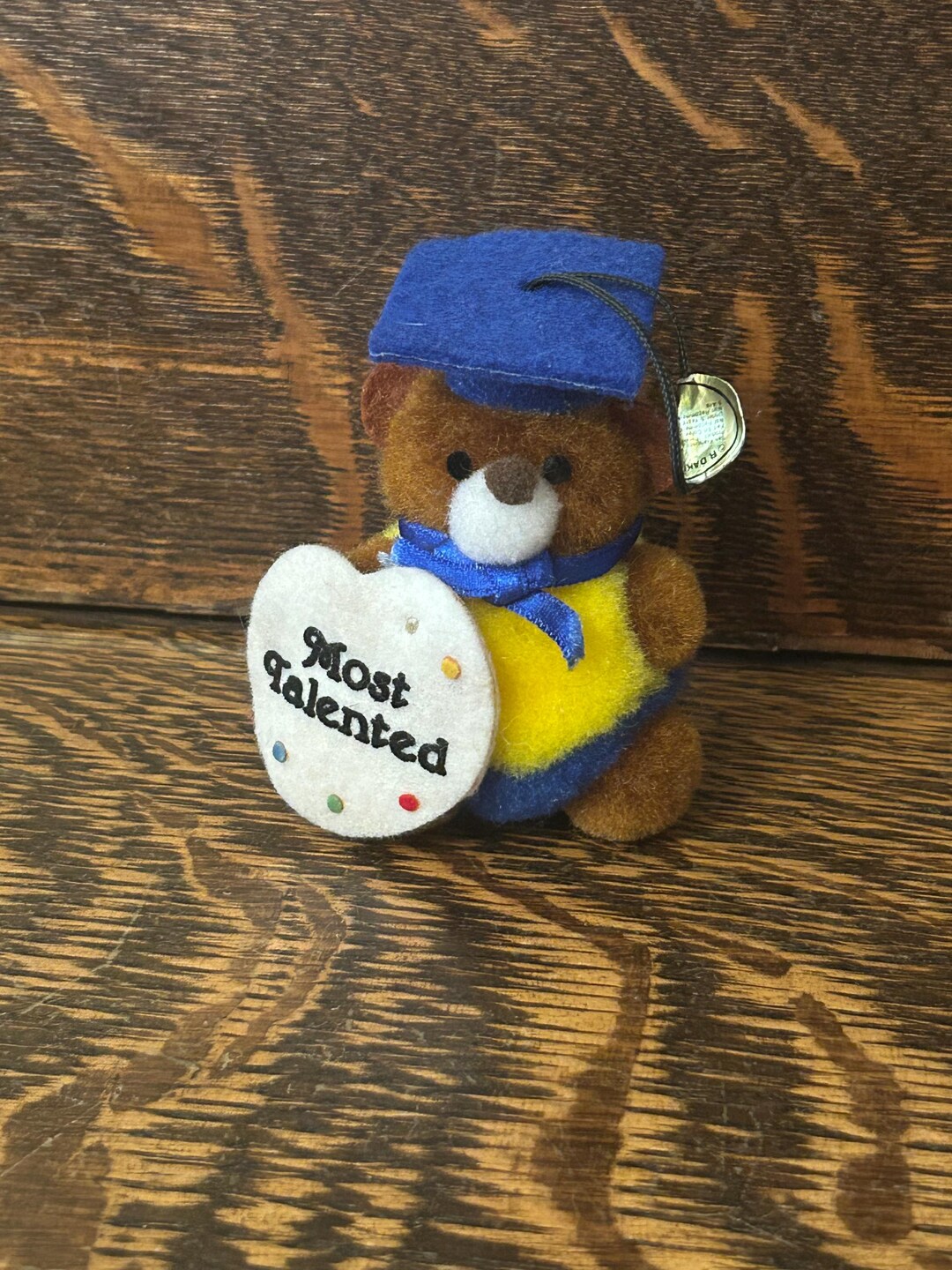 Rare Vintage Dakin 1986 Felt Pompom Ornament “most Talented” Painter ...