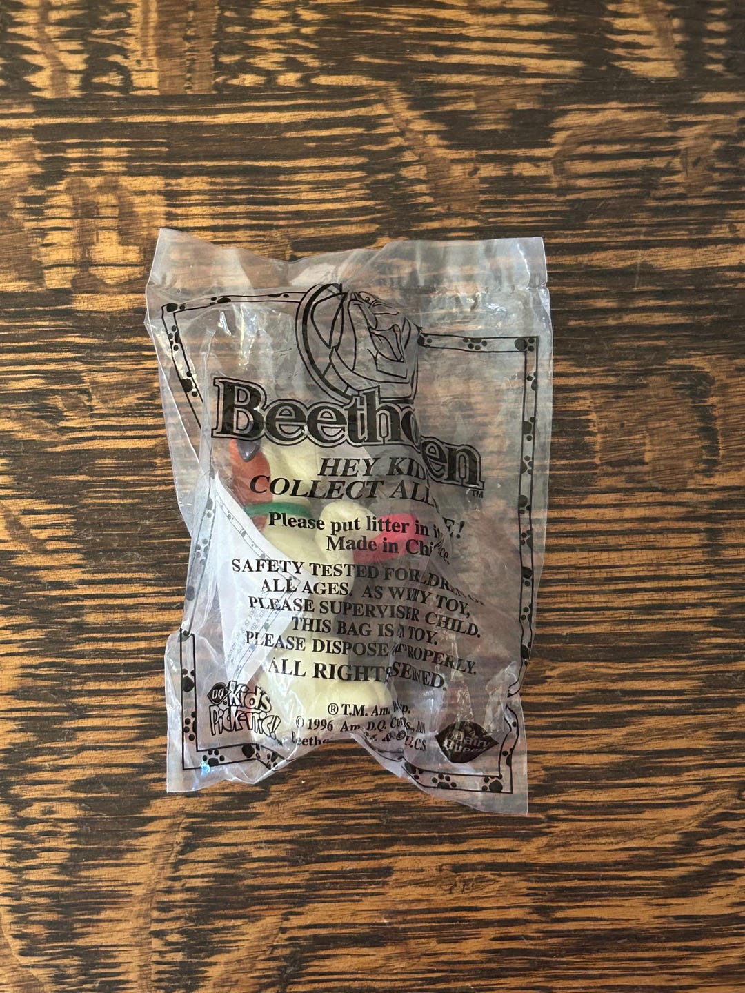 Vintage Beethoven Movie Toy Fast Food Promo 1996 Dairy Queen Kids Meal ...