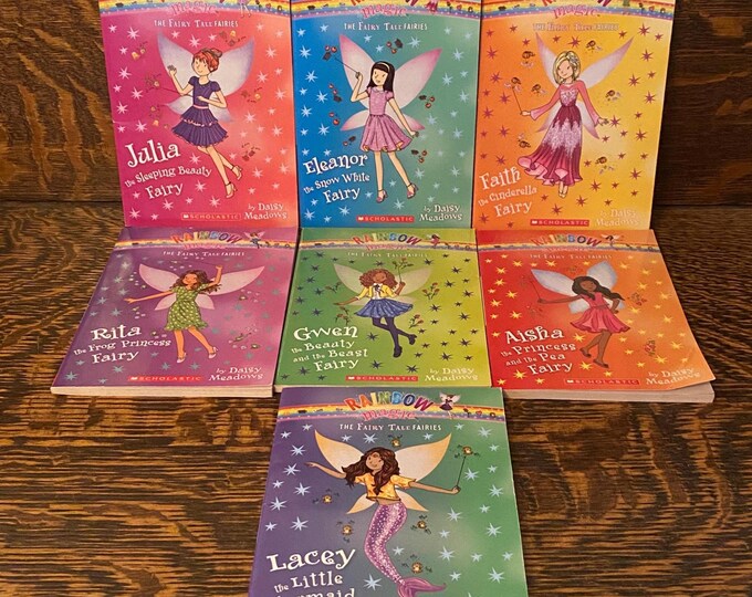 Rainbow Magic the Fairy Tale Fairies Book Collection Books #1-7 Daisy ...