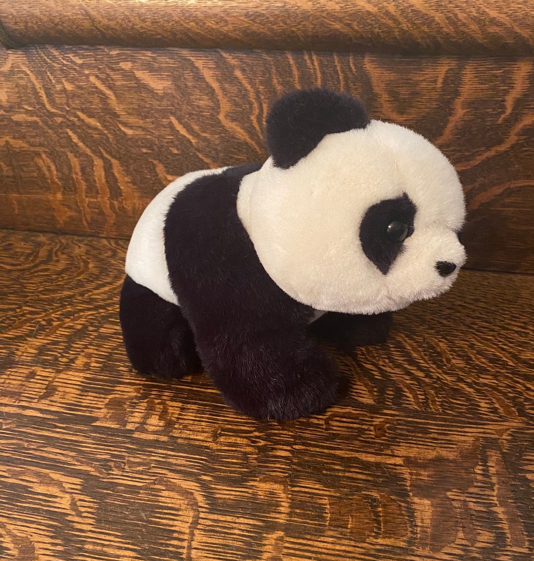 Vintage Piggy Bank Panda Bear Plush Coin Bank Kids Coin Storage - Etsy