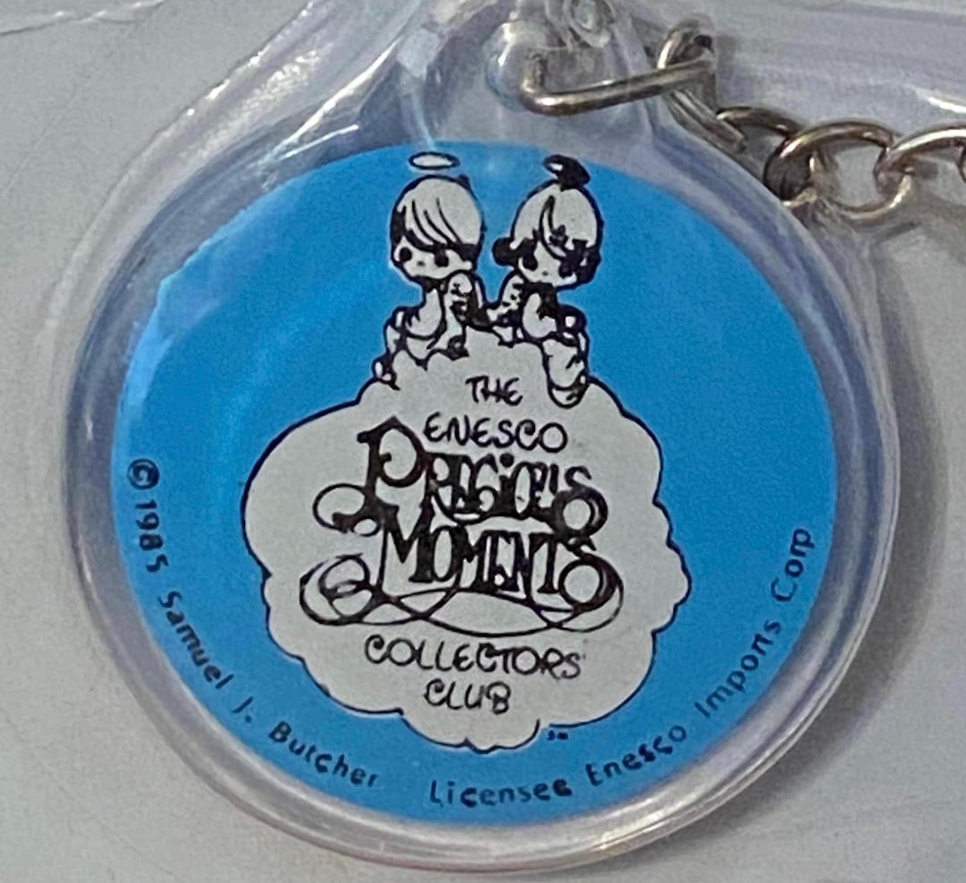 Vintage Enesco Precious Moments Collectors Club Keychain 1985 PMI 837 ...