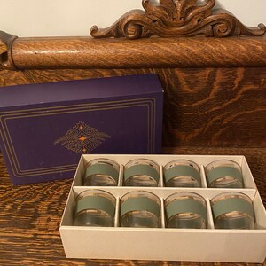 Rare MCM Glasses TST Heritage Celadon Tumbler Drinking Glasses Set of ...