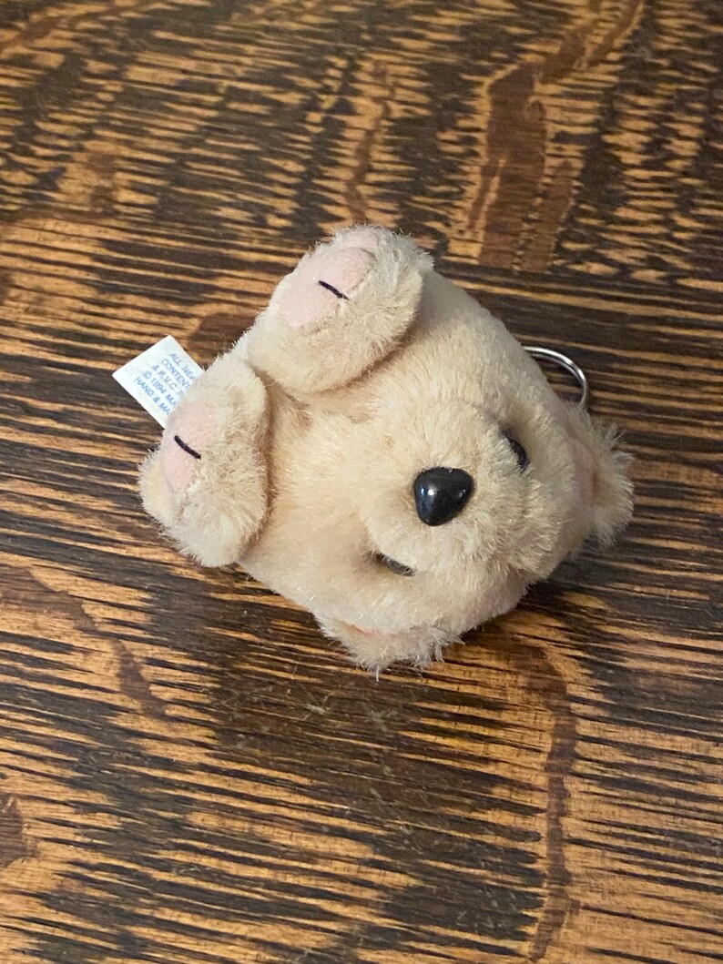 Vintage Swibco Puffkins Honey the Bear Keychain Mini Teddy Bear 90’s ...