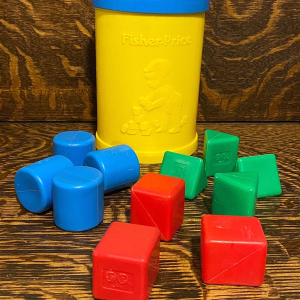 Vintage Fisher Price Blocks - Etsy