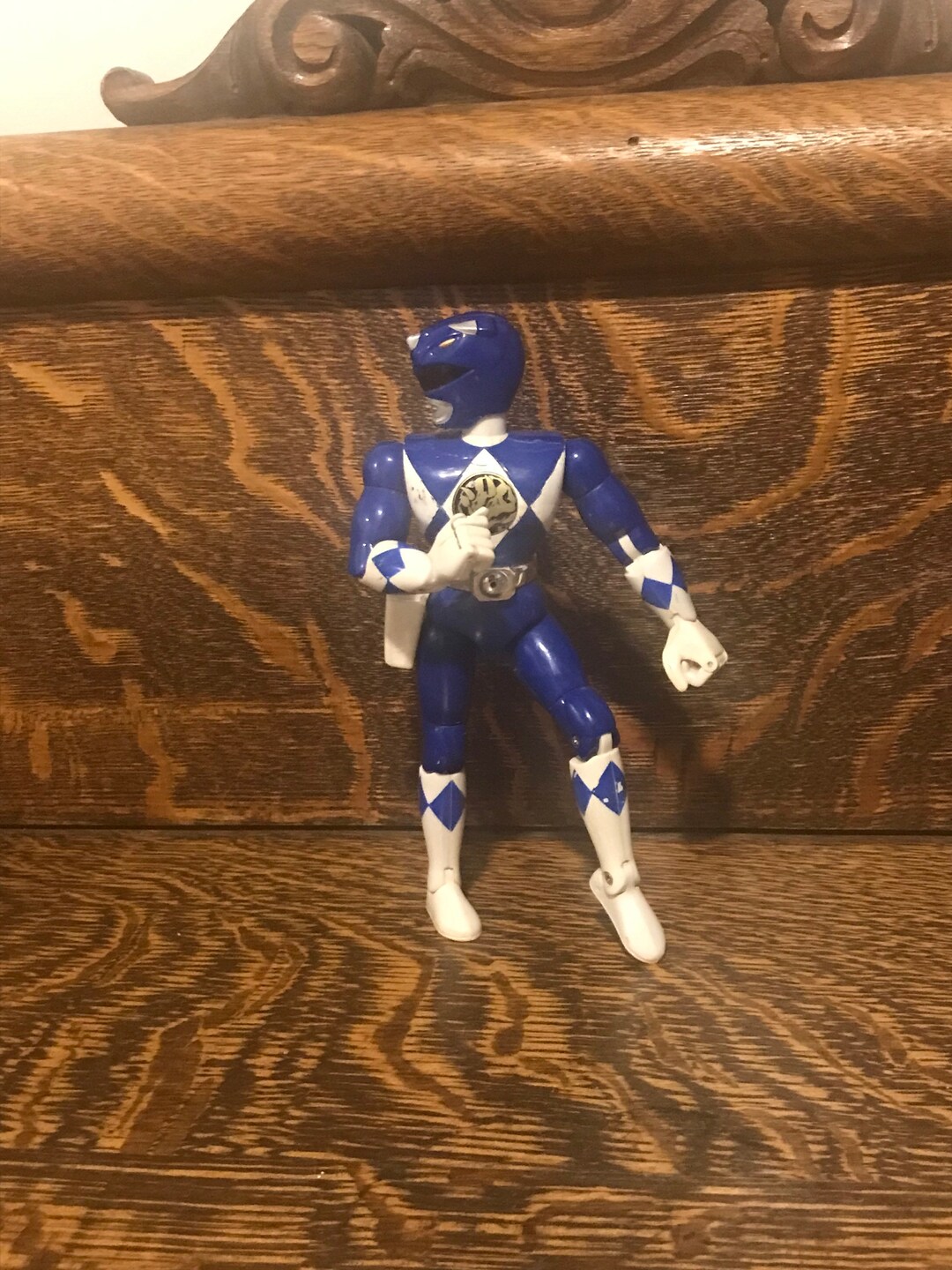 Vintage Power Rangers Action Figure Bandai Blue Ranger Figure ...