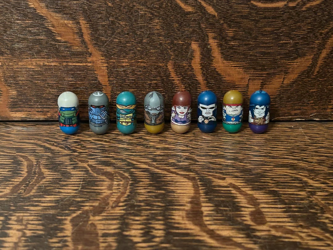 2003 TMNT Mighty Beanz Limited Edition Collectible Beanz Lot of 8 Moose ...