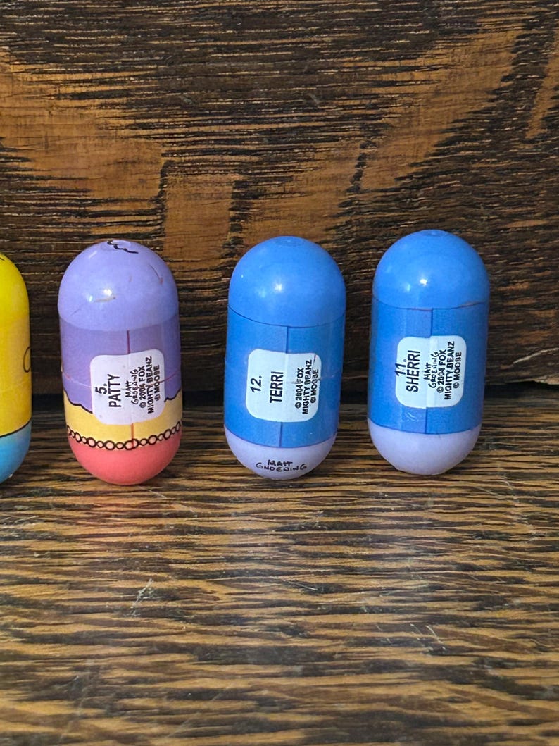 Vintage Mighty Beanz the Simpsons Moose Beanz Lot of 9 - Etsy Canada