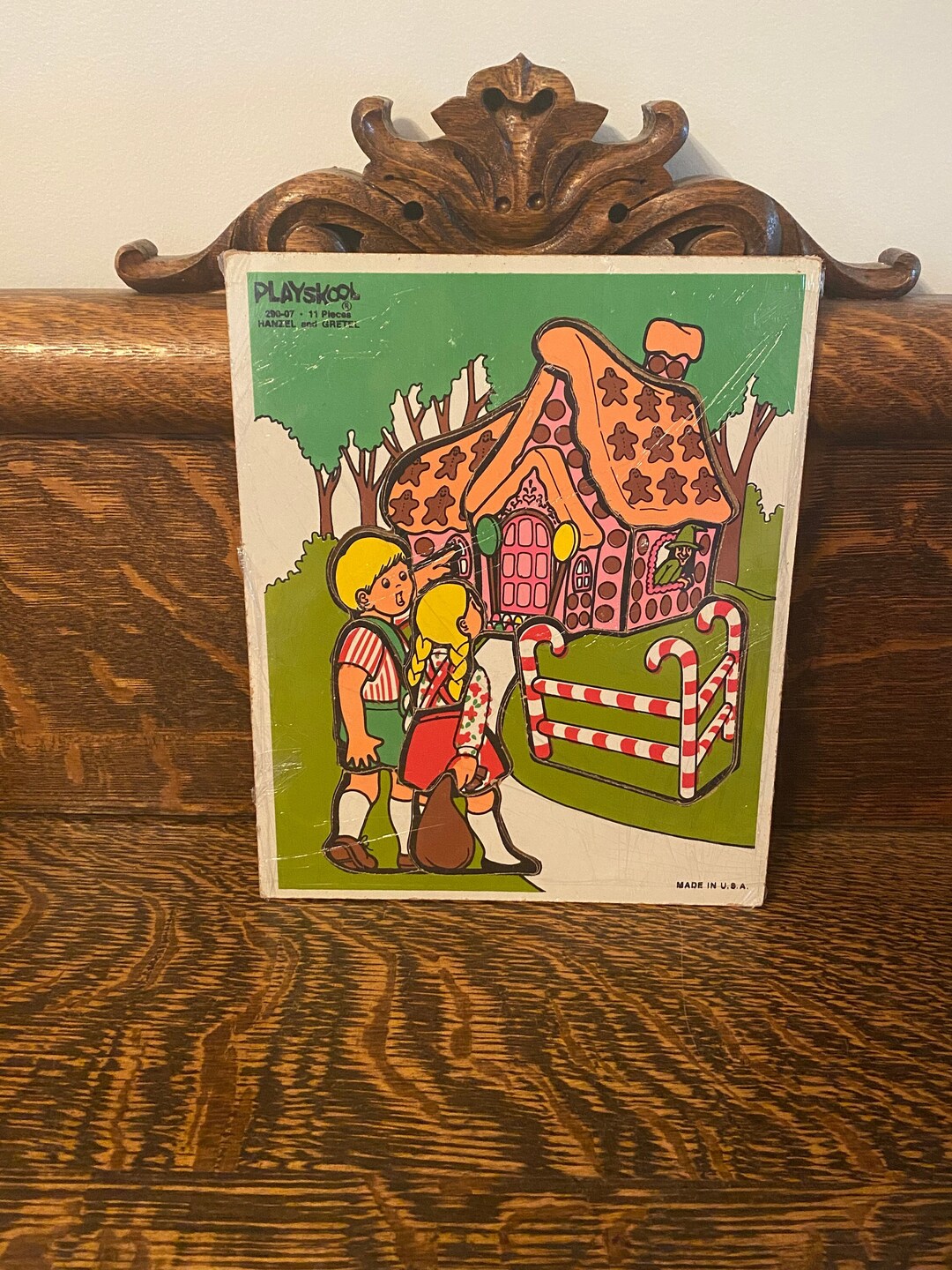 Vintage Playskool Puzzle Hansel & Gretel Fairy Tale Nursery Rhyme Board ...