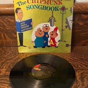 Alvin and the Chipmunks Vinyl Record 1962 the Chipmunk Songbook Liberty ...