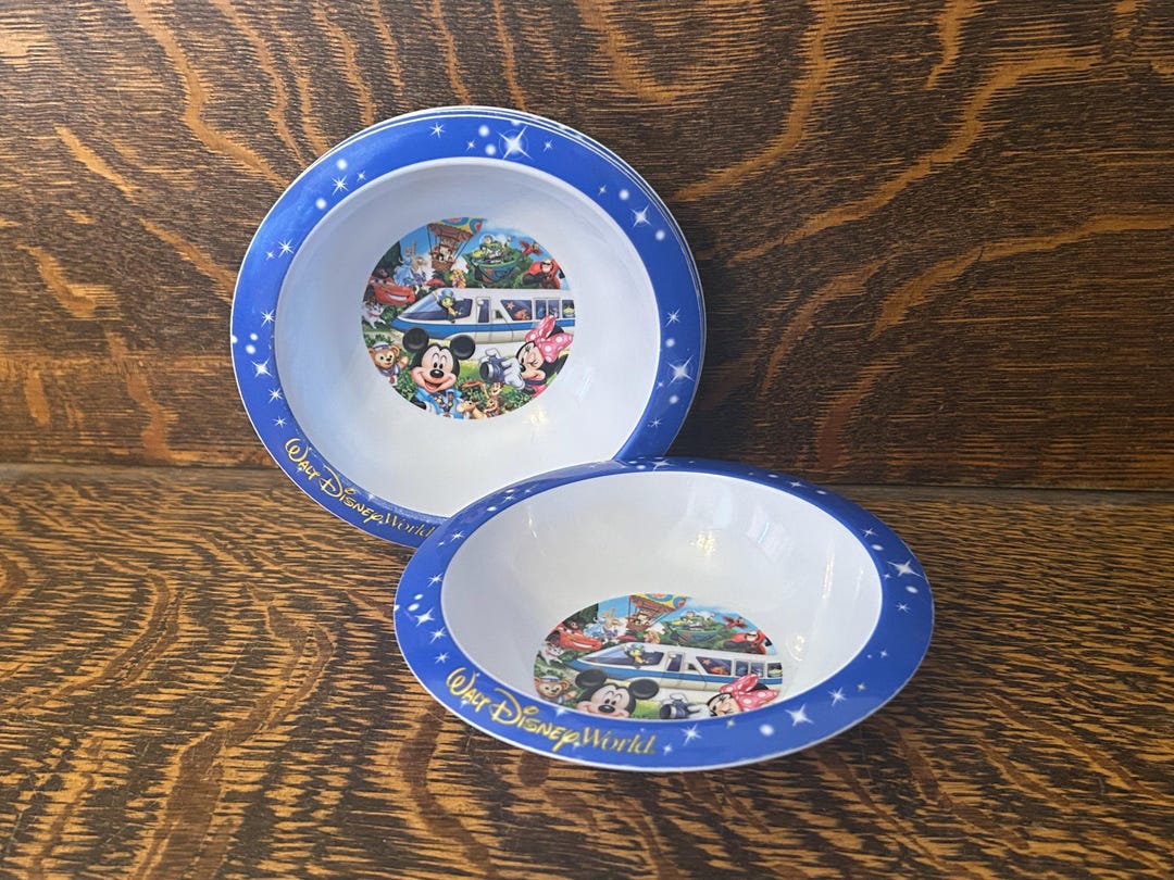 Disney Parks Disney Character Monorail Melamine Bowls Mickey Mouse ...