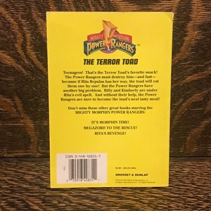 Vintage Power Rangers Book 1994 Seban Mighty Morphin Power Rangers “the ...
