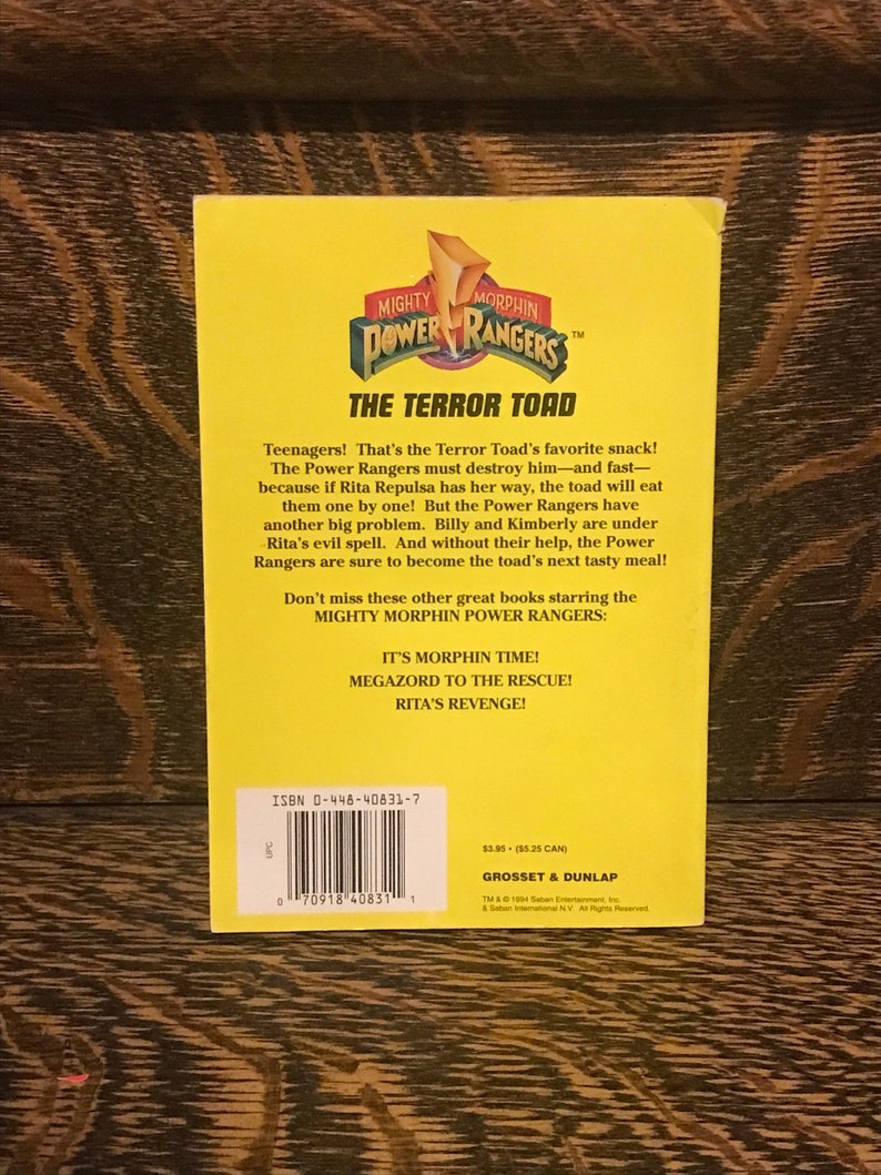 Vintage Power Rangers Book 1994 Seban Mighty Morphin Power - Etsy