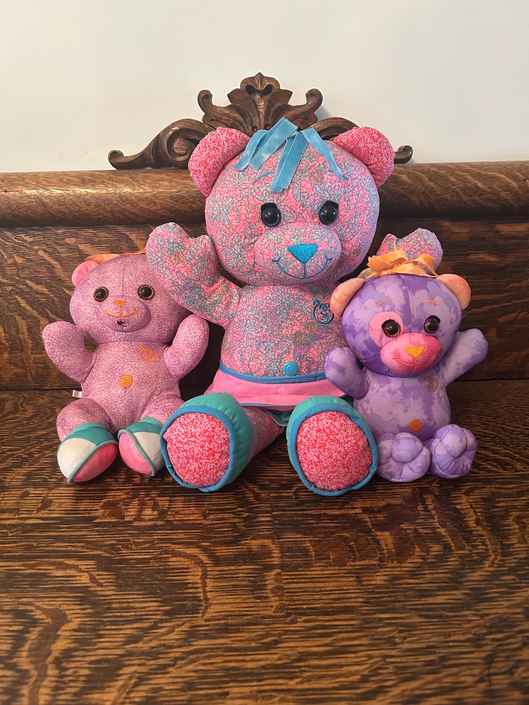 Vintage Doodle Bears Plush Lot of 3 2005/2007 Draw & Colour on Bears - Etsy